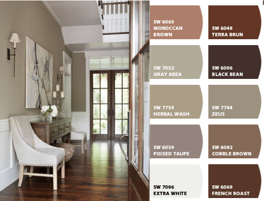 Los colores sobrios, elegantes y delicados para el diseño de interiores